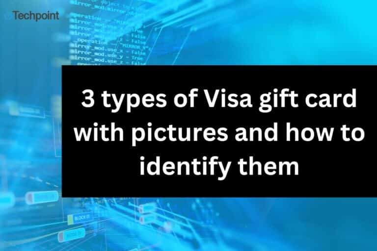 3 types of visa gift card with pictures and how to identify them