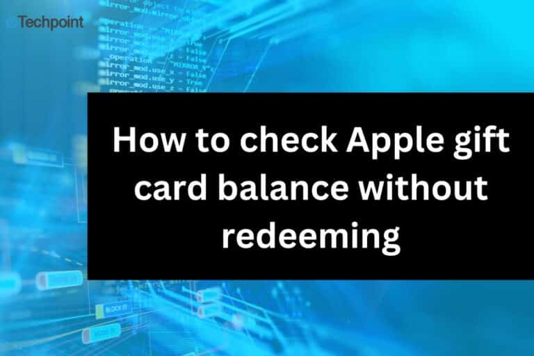 How to check apple gift card balance without redeeming