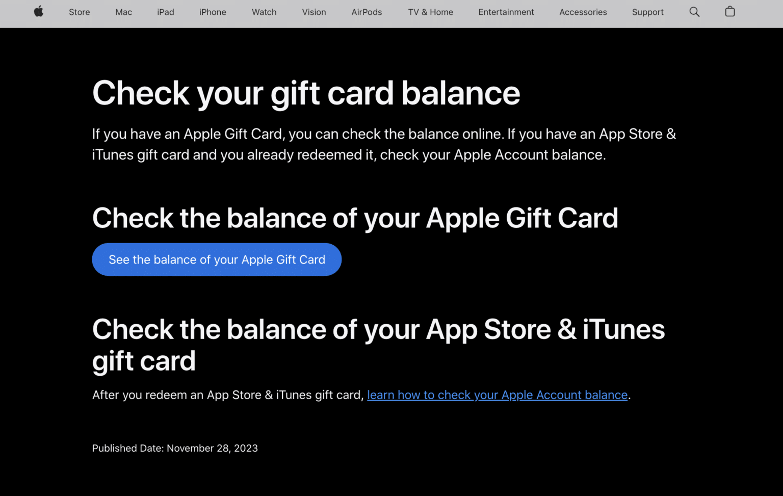 How to check apple gift card balance without redeeming
