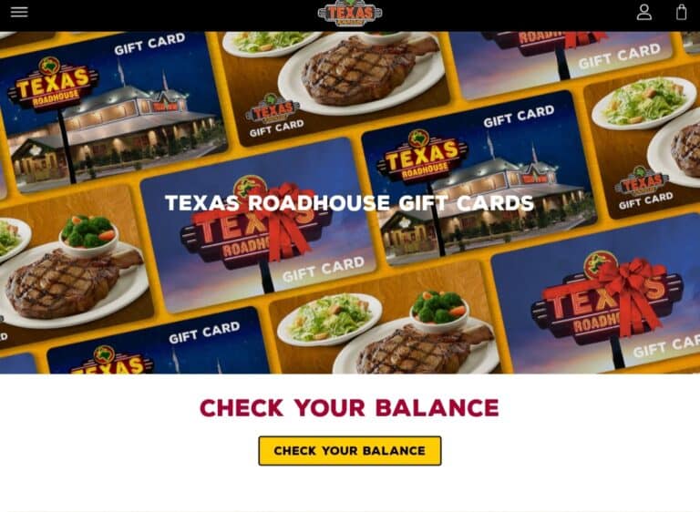 How to check your Texas Roadhouse gift card balance