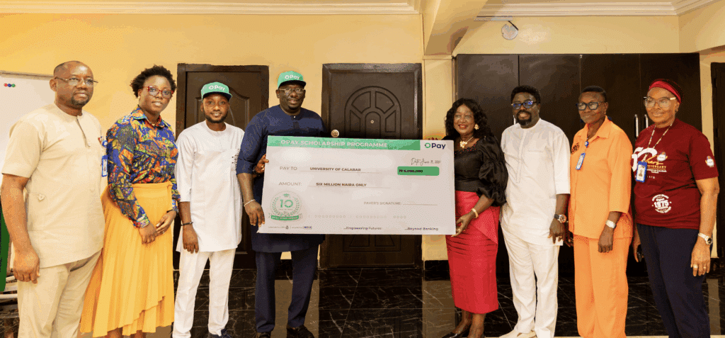 University of Calabar joins beneficiaries of OPay’s ₦1.2 billion 10 ...