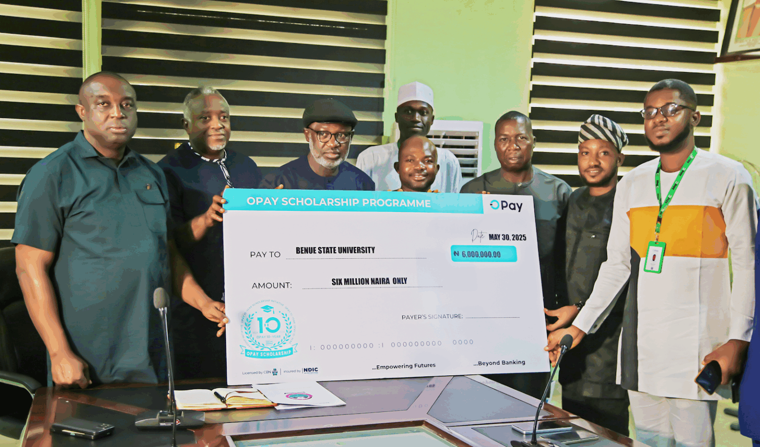 OPay extends ₦1.2 billion 10-year scholarship initiative to Benue state ...