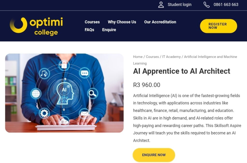 Top AI courses in South Africa