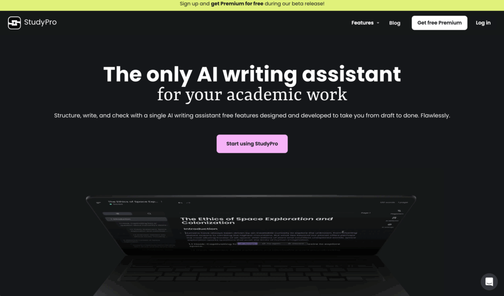 StudyPro Announces Free Beta Launch of AI-Powered Writing Platform